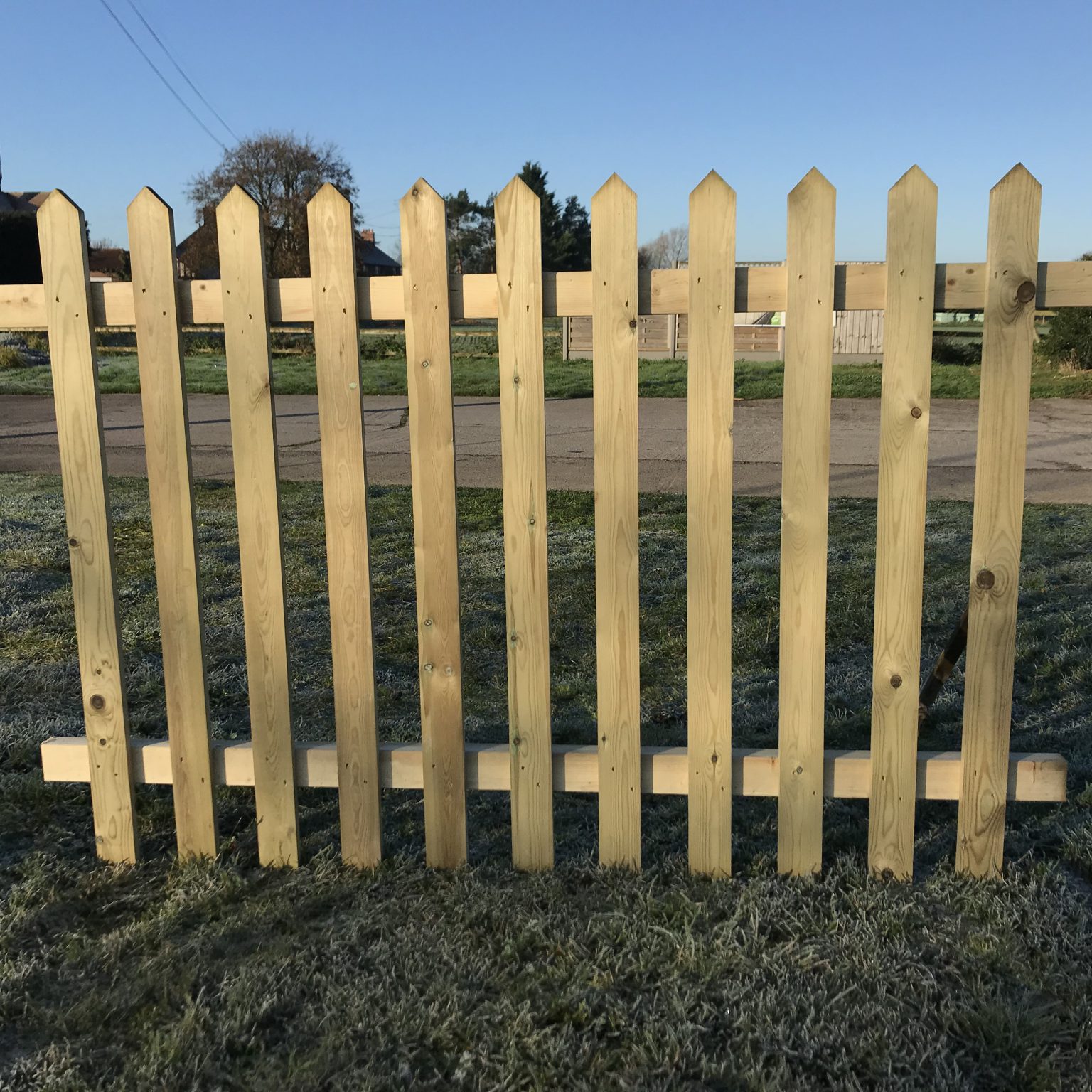 Double Sided Slatted Fence Panel - Park Timber