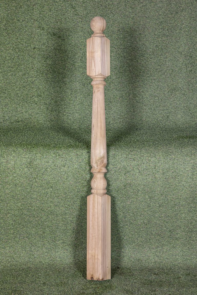 Treated Turned Newel Post - Park Timber