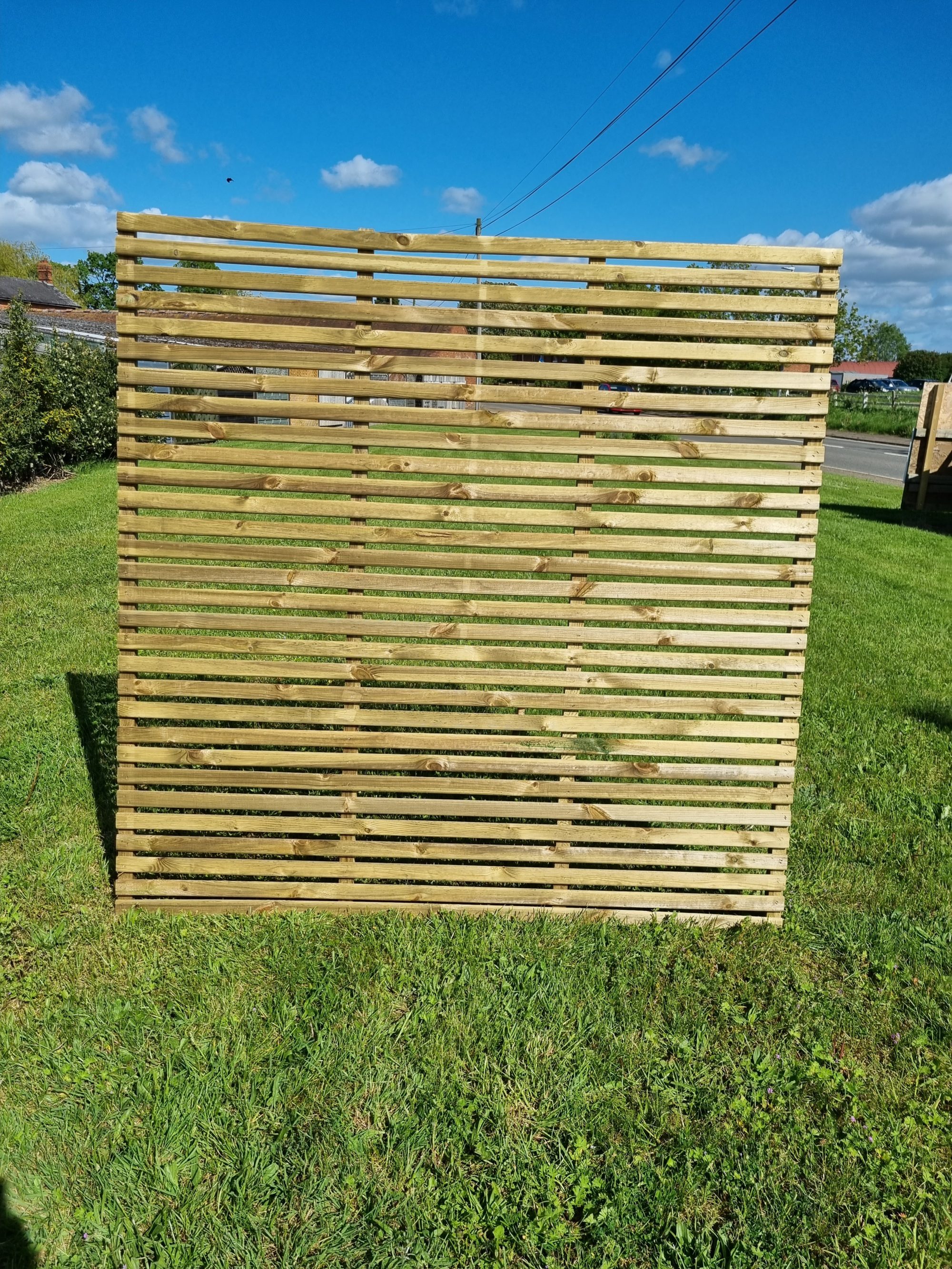 Single Slatted Fence Panel | Park Timber
